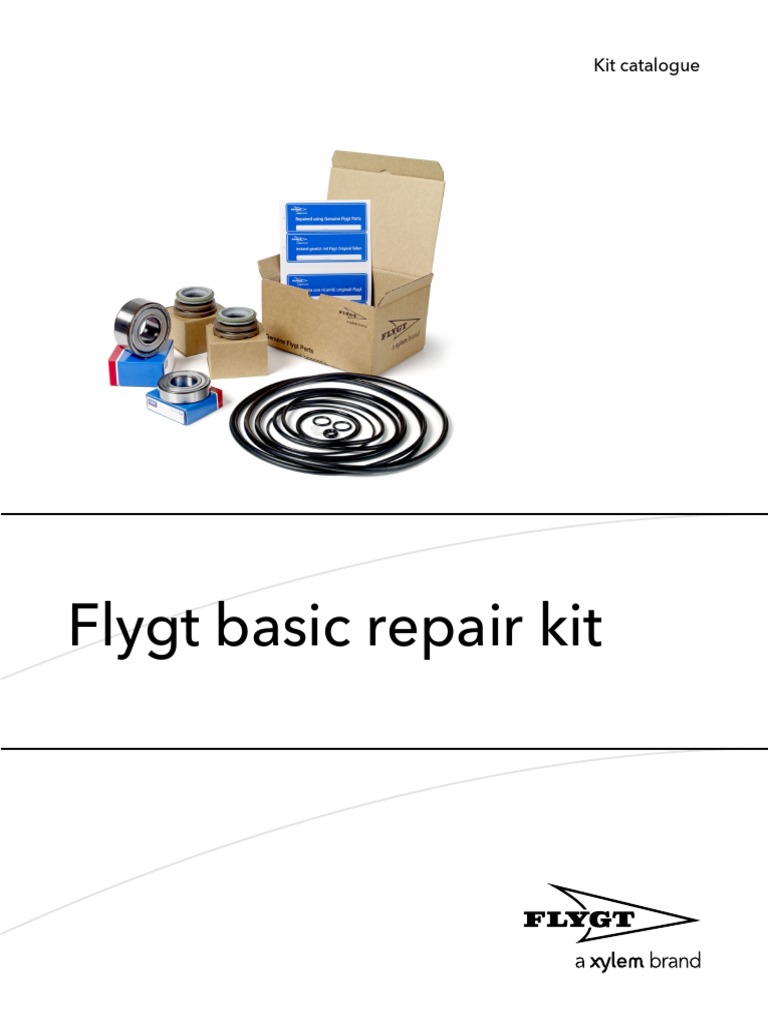 Flygt Basic Repair Kit. Kit Catalogue | PDF | Pump | Hydraulics Flygt Basic Repair Kit. Kit Catalogue | PDF | Pump | Hydraulics