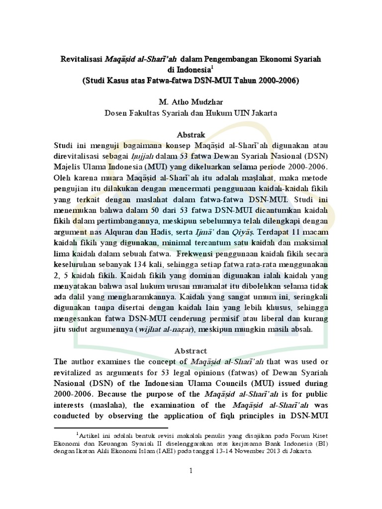 M. Atho Mudzhar | PDF