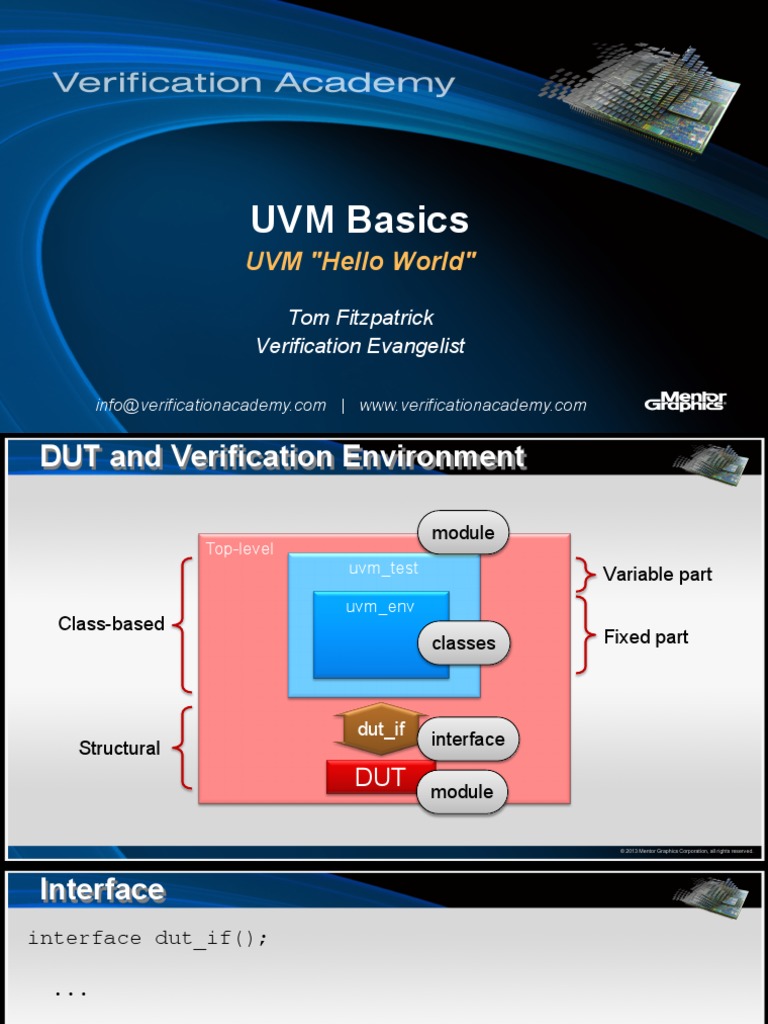 Course Basic Uvm Session2 Uvm Hello World Tfitzpatrick | Download Free PDF | Computer ...