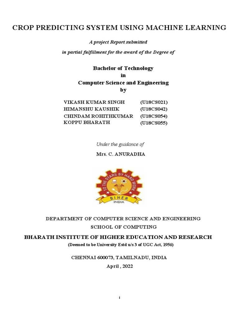 Predicting Optimal Crops for Indian Farmlands using Machine Learning ...