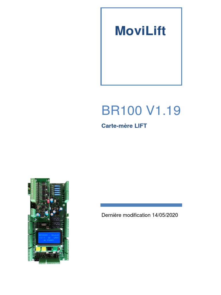 Manuel Br100 - v1.19 FR | PDF | Ascenseur | Électrotechnique