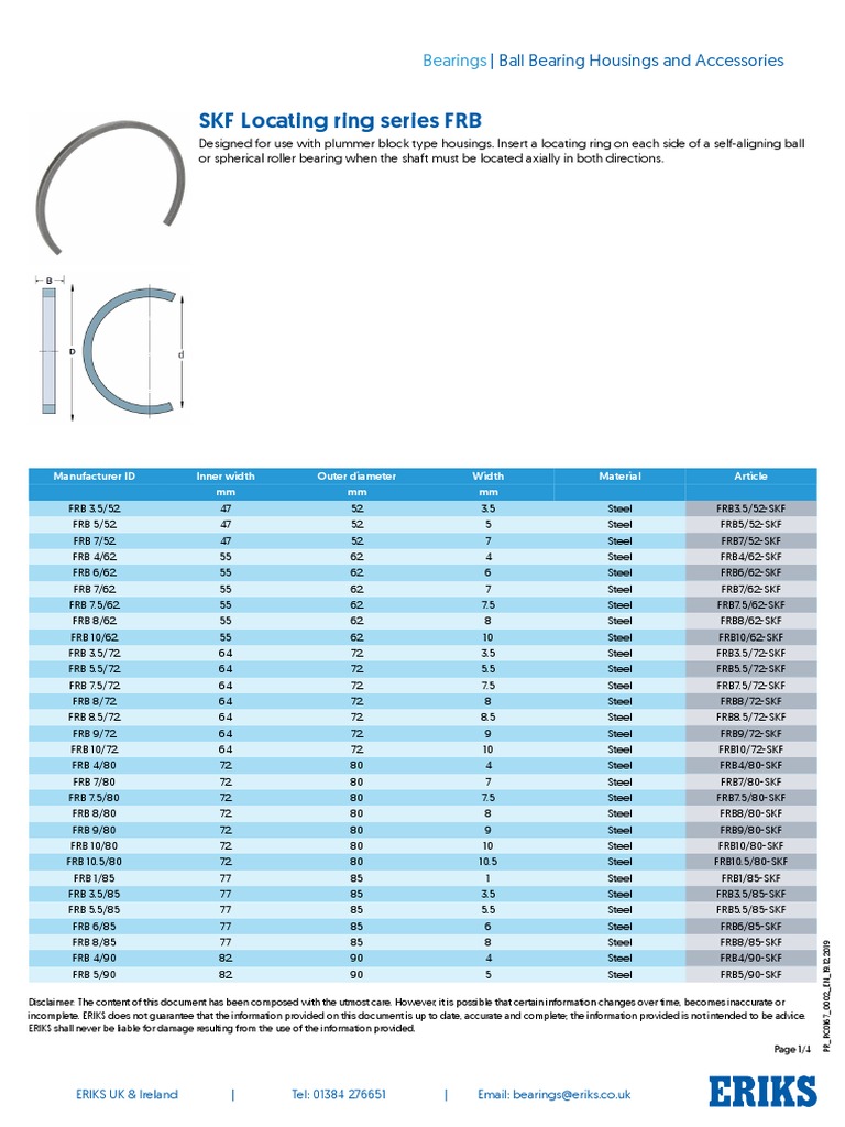 Locating Ring Series FRB | PDF | Manufactured Goods | Machines