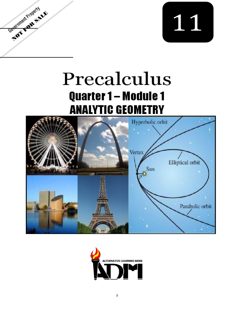 Precalculus Mod | PDF | Ellipse | Elementary Mathematics