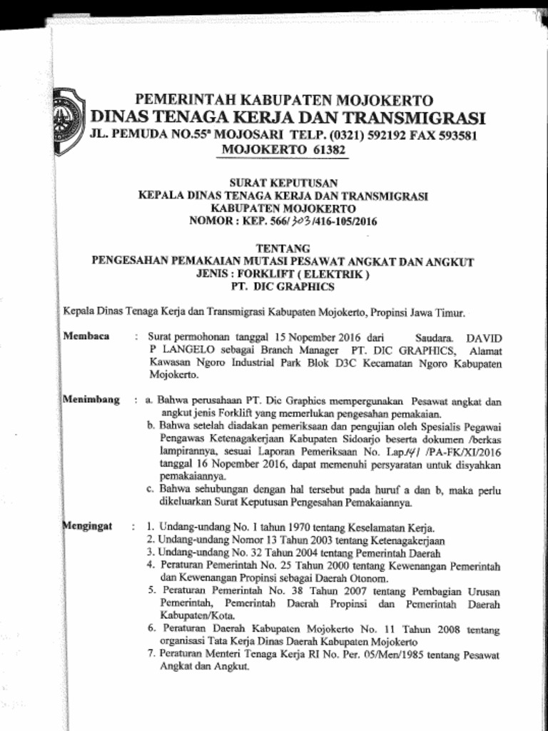 17.2. Izin Forklift Sumitomo SN B2J-01293 | PDF