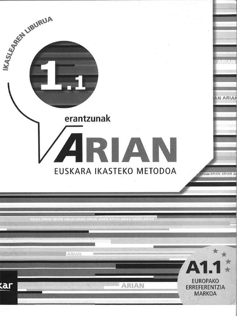 Arian 1.1 Ikaslearen Liburua Erantzunak | PDF