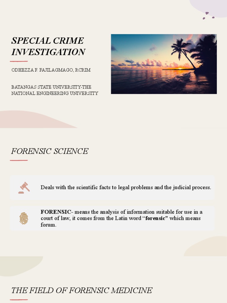 Forensic Science 1 | PDF