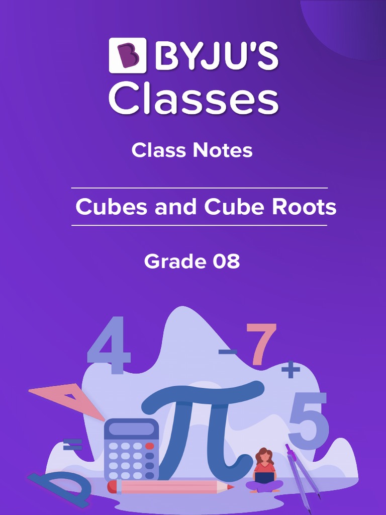 Cubes and Cube Roots - Notes | PDF | Factorization | Numbers
