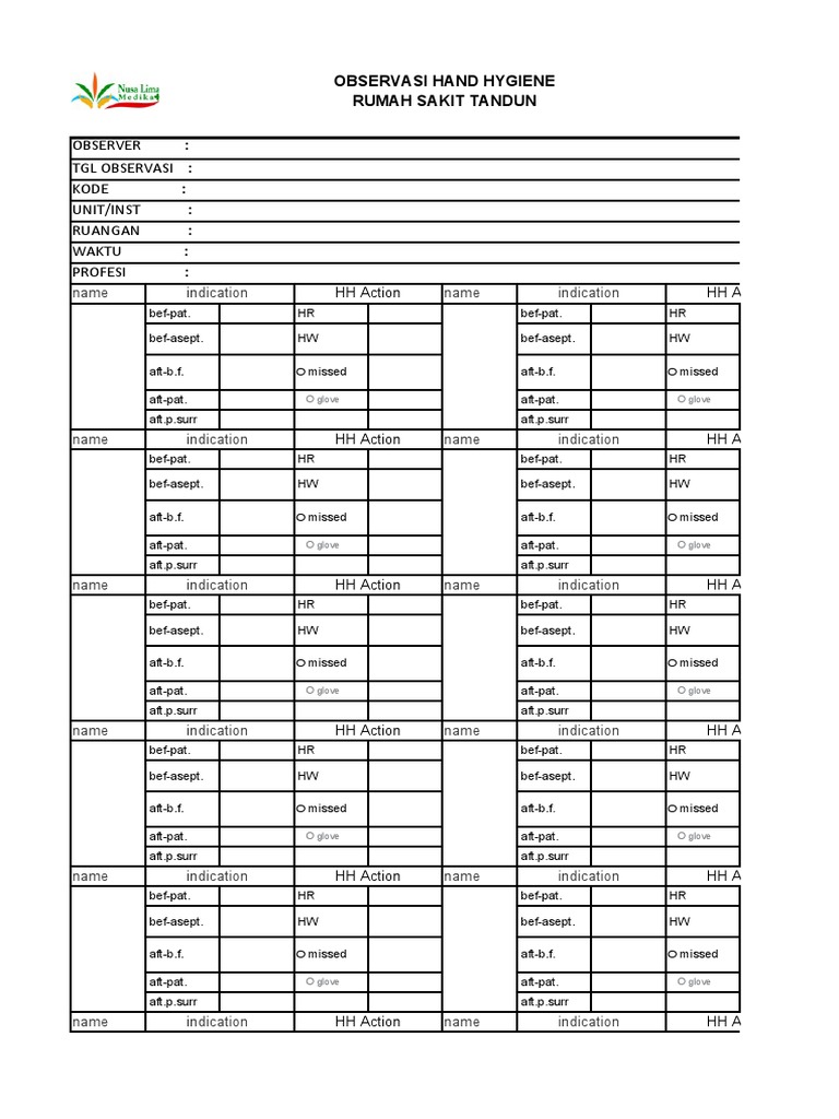 Hand Hygiene Observation at Tandun Hospital | PDF