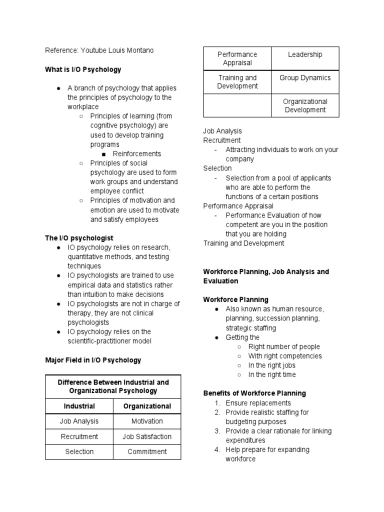 Industrial - Organizational Psychology | PDF | Industrial And ...