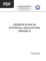 Lesson Plan in Grade 9 PE 4th Quarter | PDF | Learning | Curriculum