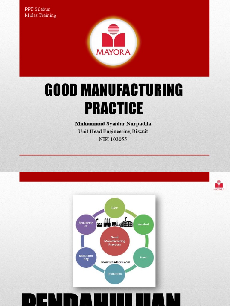Good Manufacturing Practice | PDF
