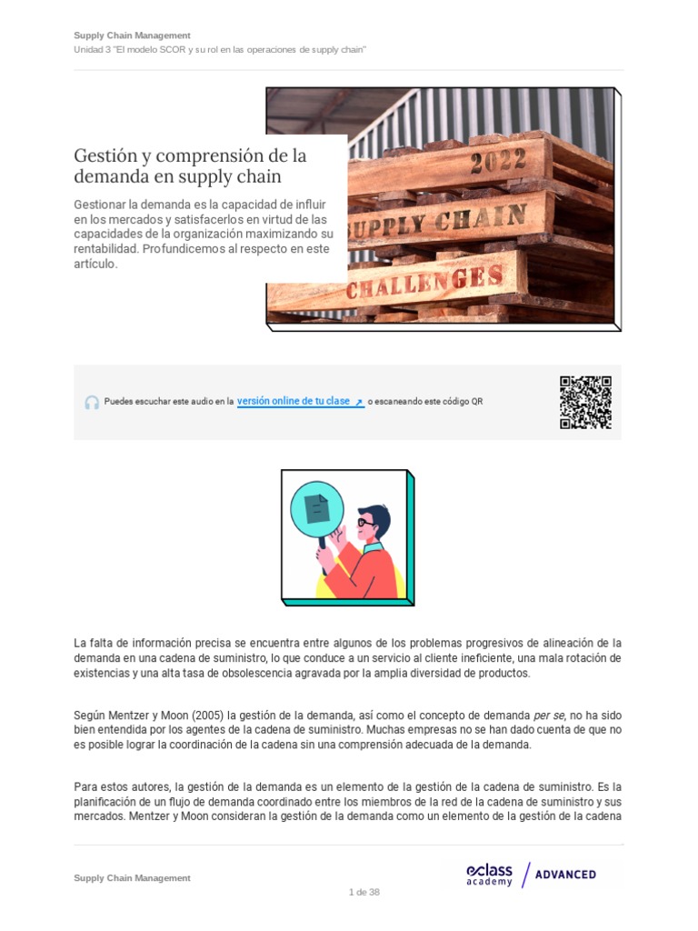 Supply Chain Management Unidad 3 El Modelo SCOR y Su Rol en Las Operaciones de Supply Chain ...