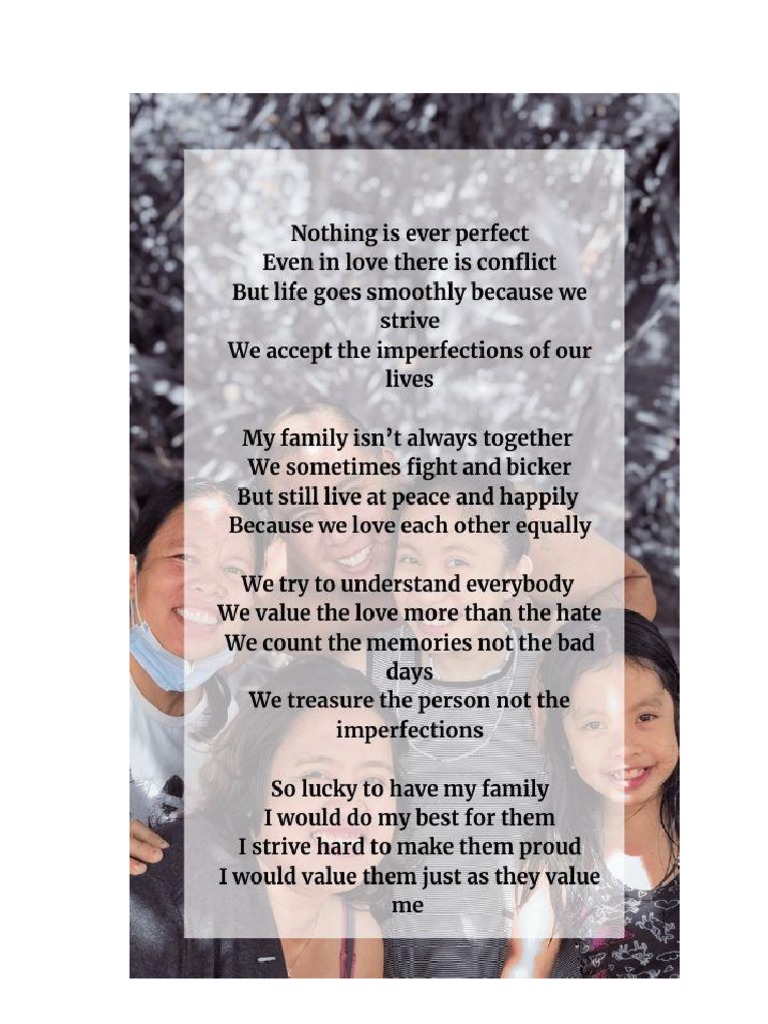 Family Poem | PDF