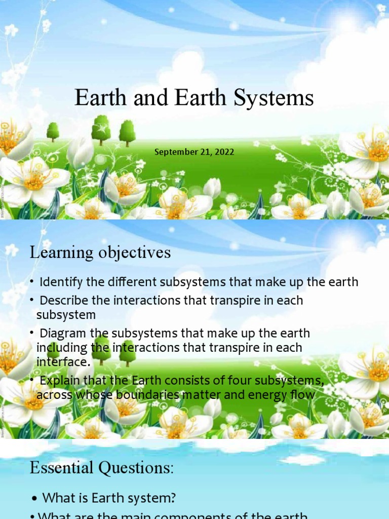 Understanding Earth's Four Subsystems | PDF | Earth | Atmosphere Of Earth