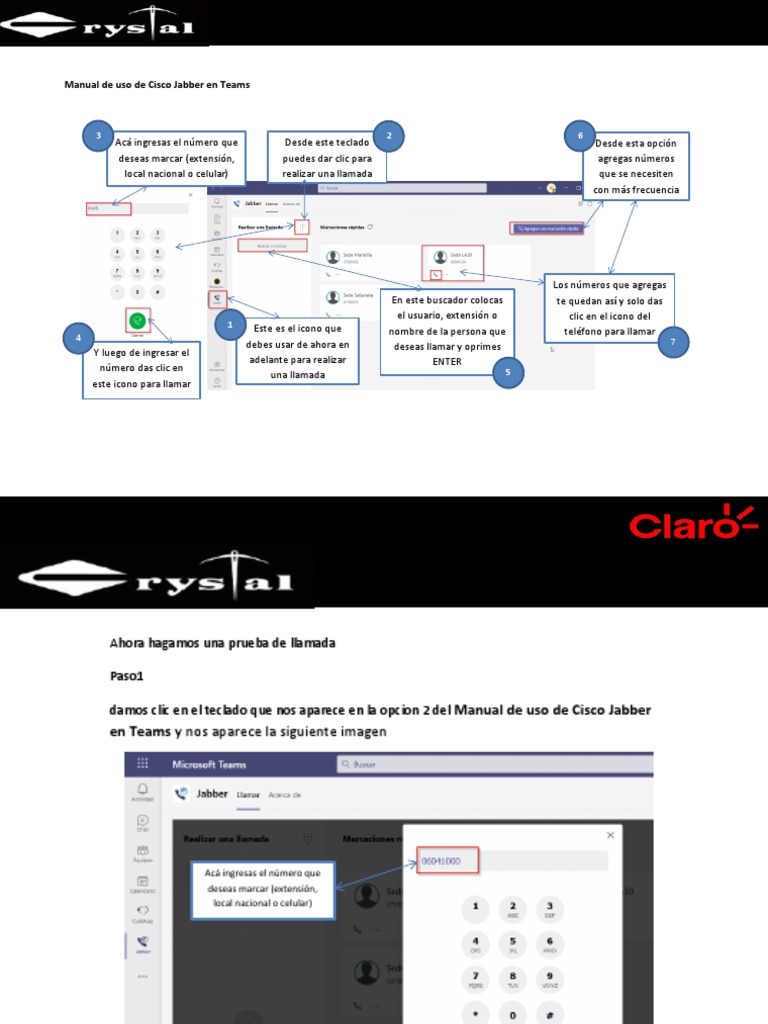 Uso de Cisco Jabber en Teams | PDF | Informática | Software
