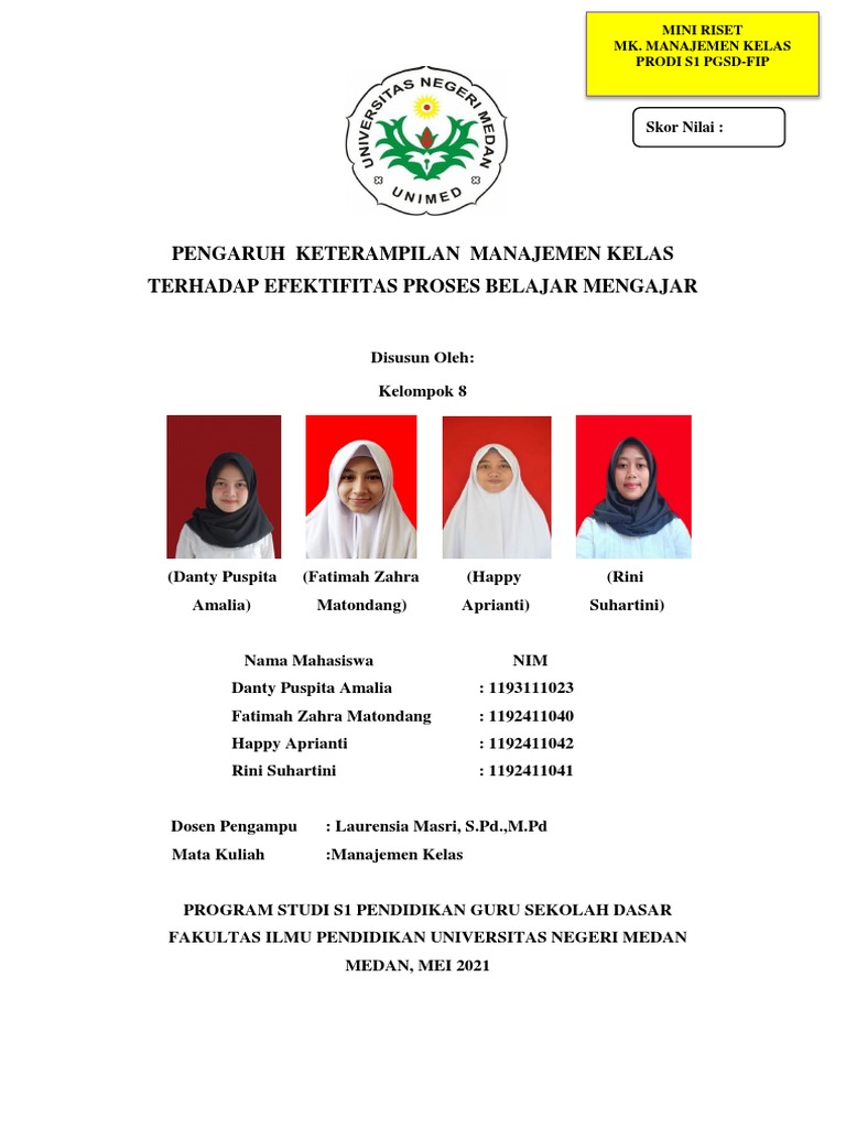 Mini Riset Manajemen Kelas Kel.8 | PDF