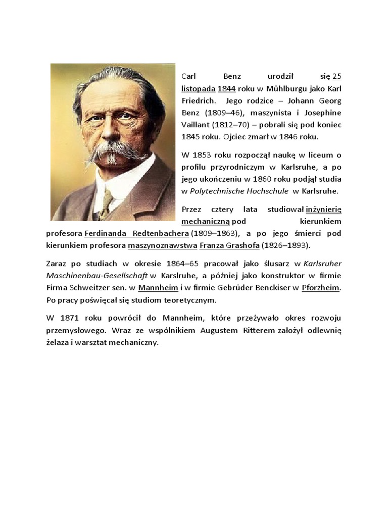 Carl Benz | PDF