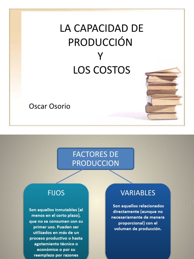 La Capacidad de Produccion y Los Costos | PDF | Business | Ciencias económicas