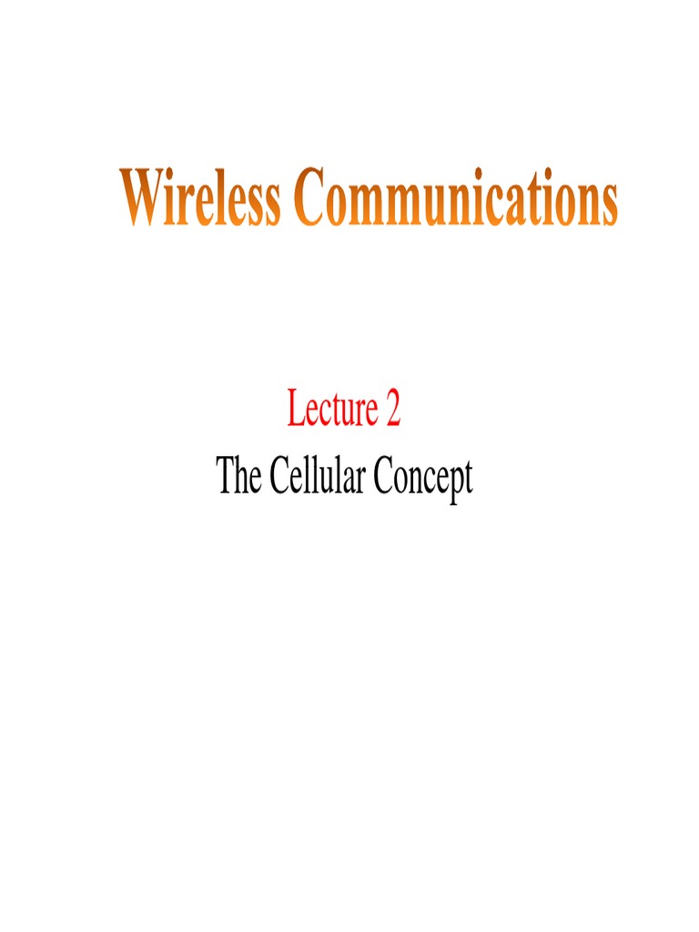 The Cellular Concept. | PDF | Cellular Network | Duplex ...