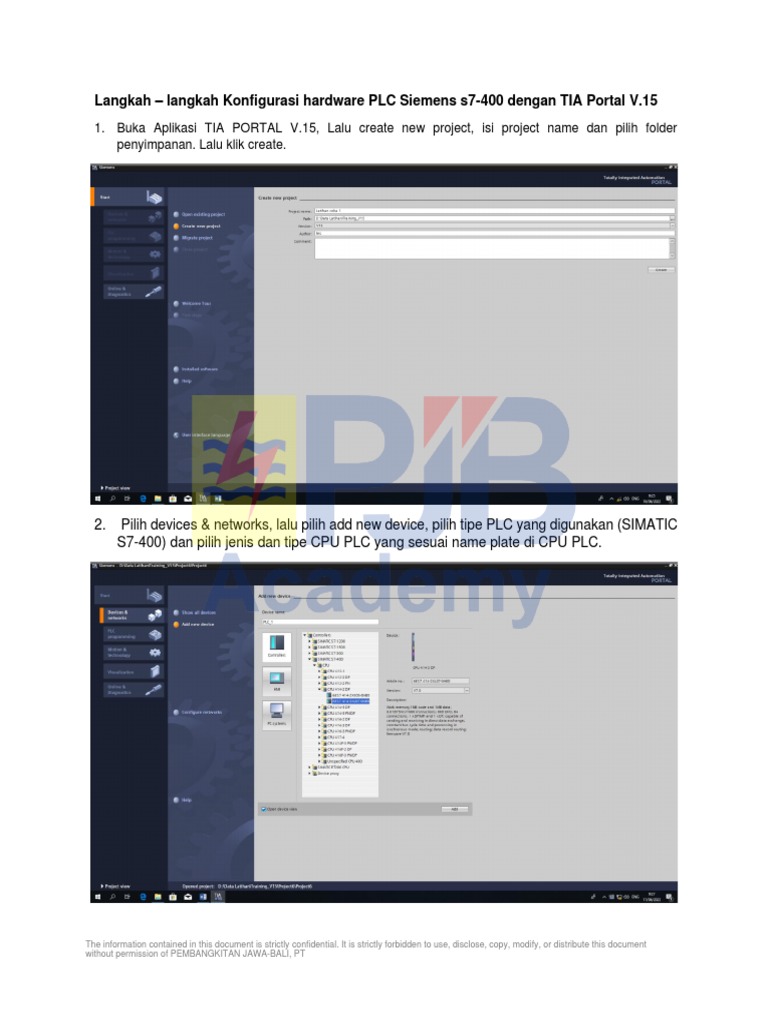 Konfigurasi Hardware PLC Siemens S7-400 | PDF