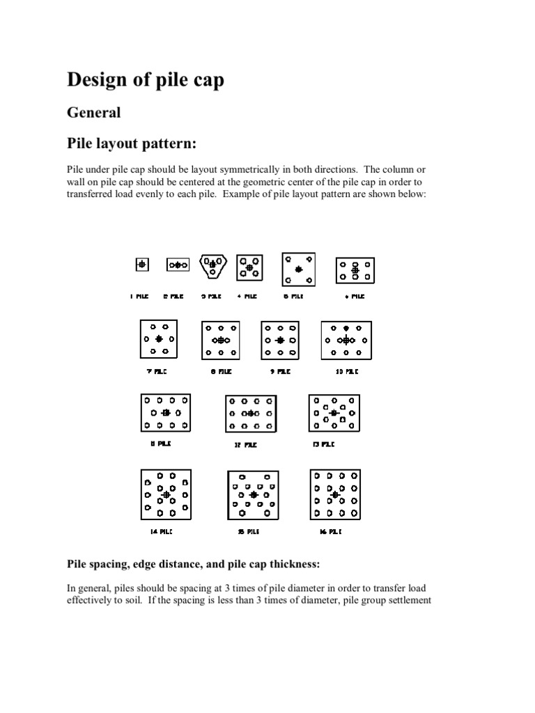 Design of Pile Cap | PDF