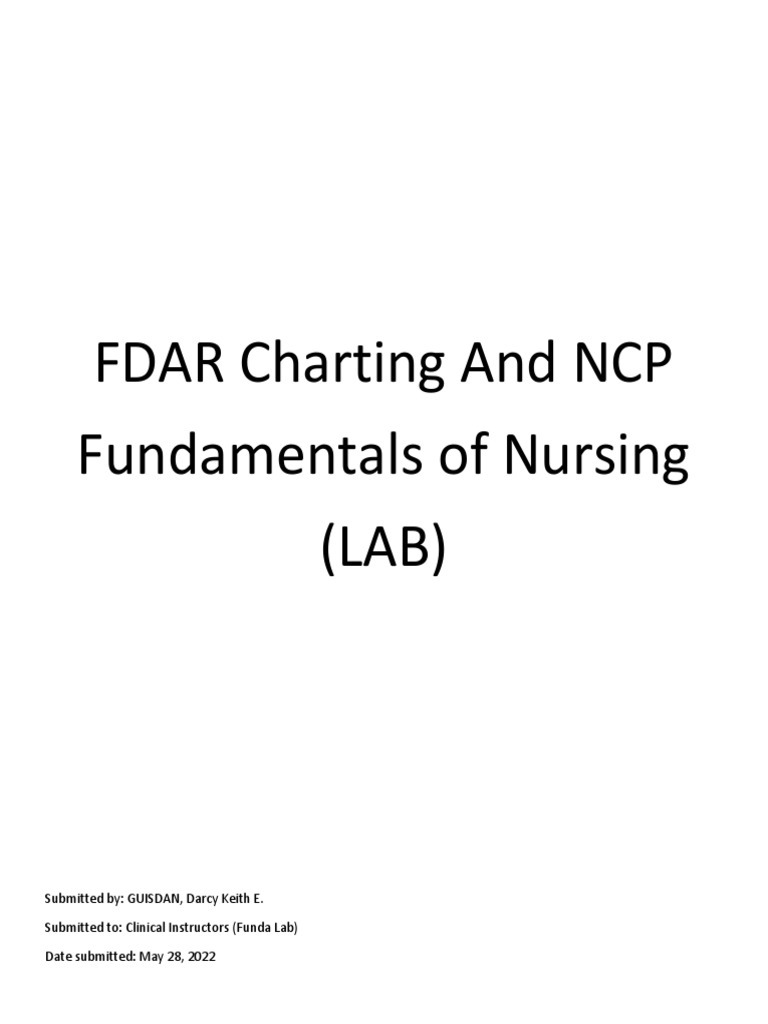 GUISDAN (FDAR and NCP) | PDF | Wound | Surgery