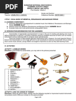 Rubrics For Improvised Instruments | PDF