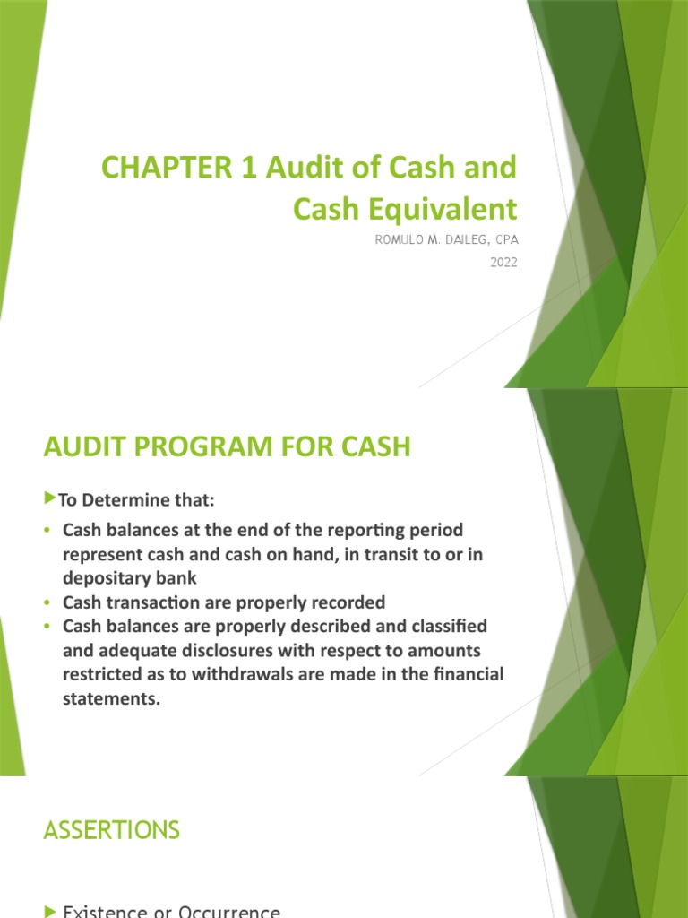 Cash Audit Guide for CPAs | PDF | Audit | Banks