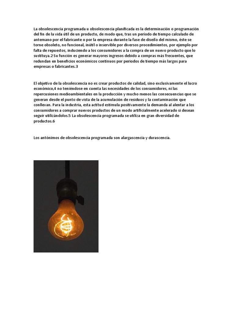 Obsolescencia Programada | PDF