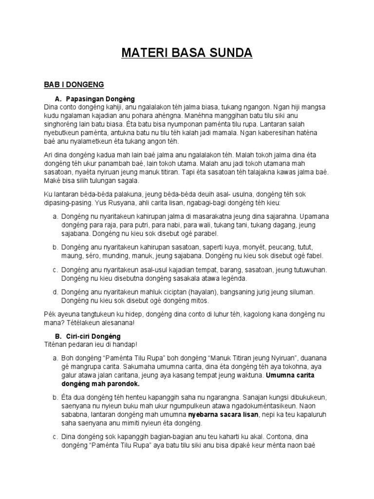 Materi Sunda | PDF