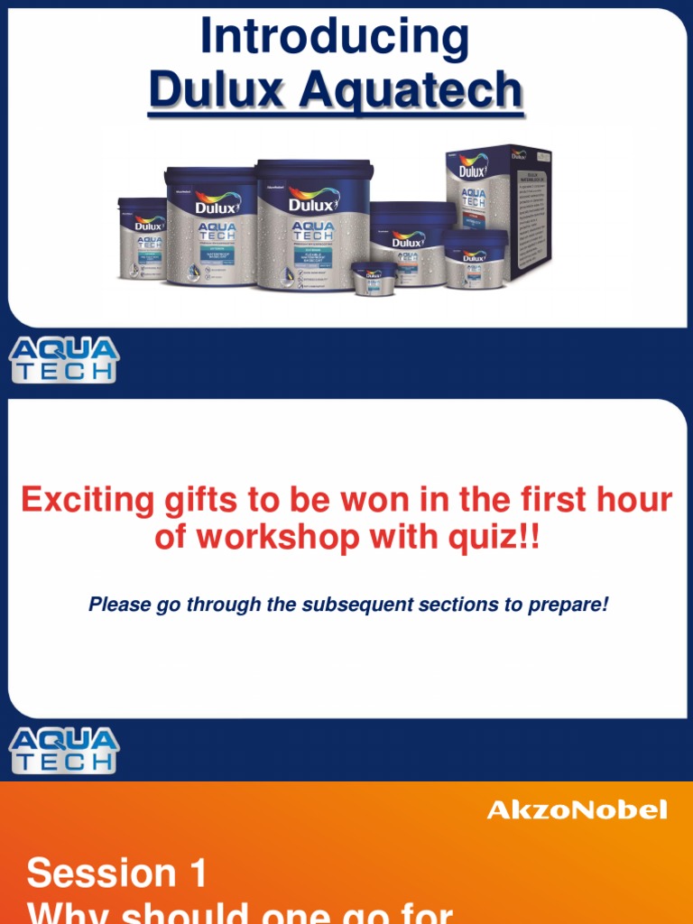 Dulux Aquatech Masterclass - Pre Read | PDF | Chemistry | Building Technology