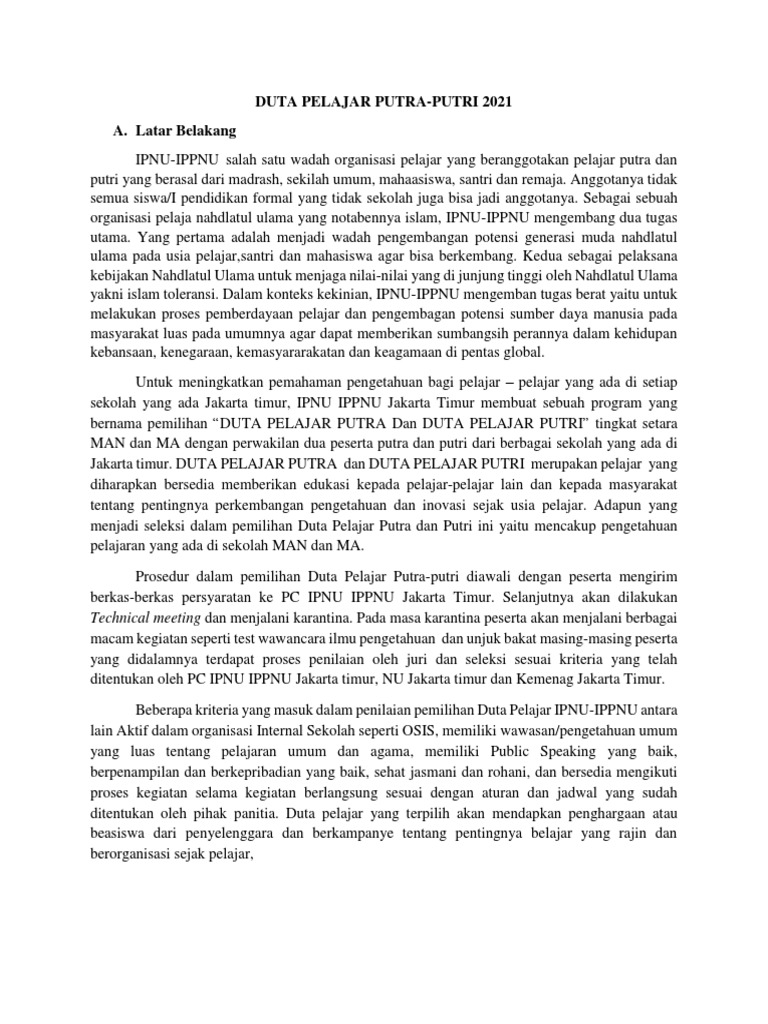 Duta Pelajar Putra | PDF | Kesehatan Holistik