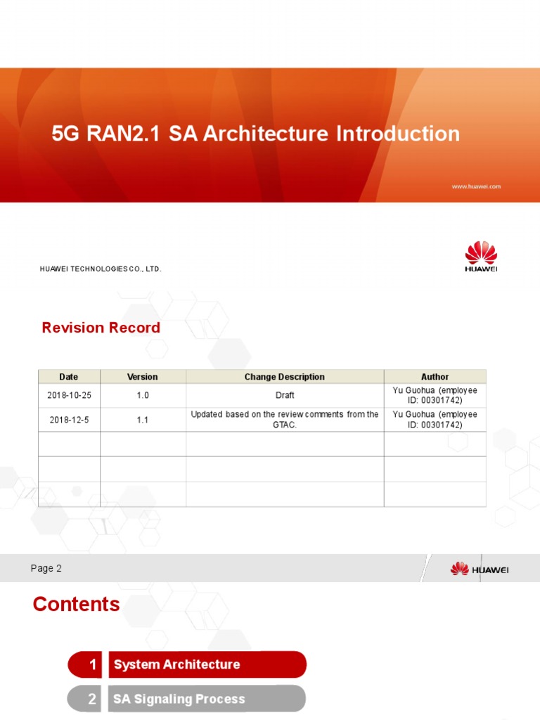 Training Course 5g Sa Architecture | PDF | Quality Of Service ...