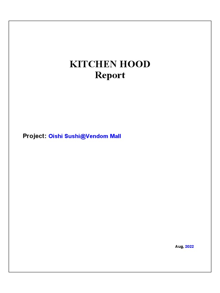 HOOD Calculation | PDF | Ventilation (Architecture) | Equipment