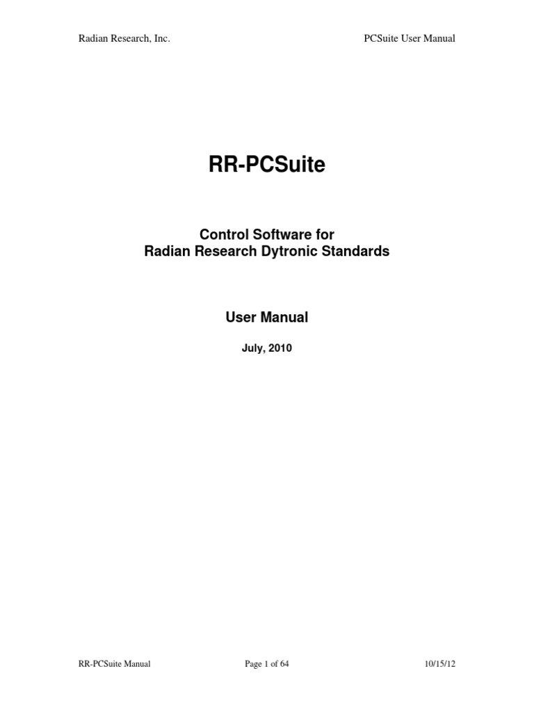 Control Software For Radian Research Dytronic | PDF | Computing | Computer Engineering