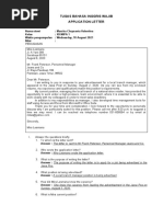 Chapter 2 JOB APPLICATION LETTER Class 12 | PDF | Communication | Business