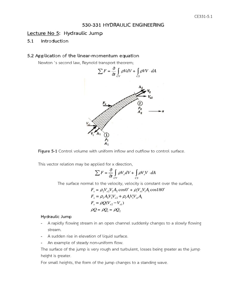 Lect 05 2020 | PDF | Spillway | Physical Phenomena