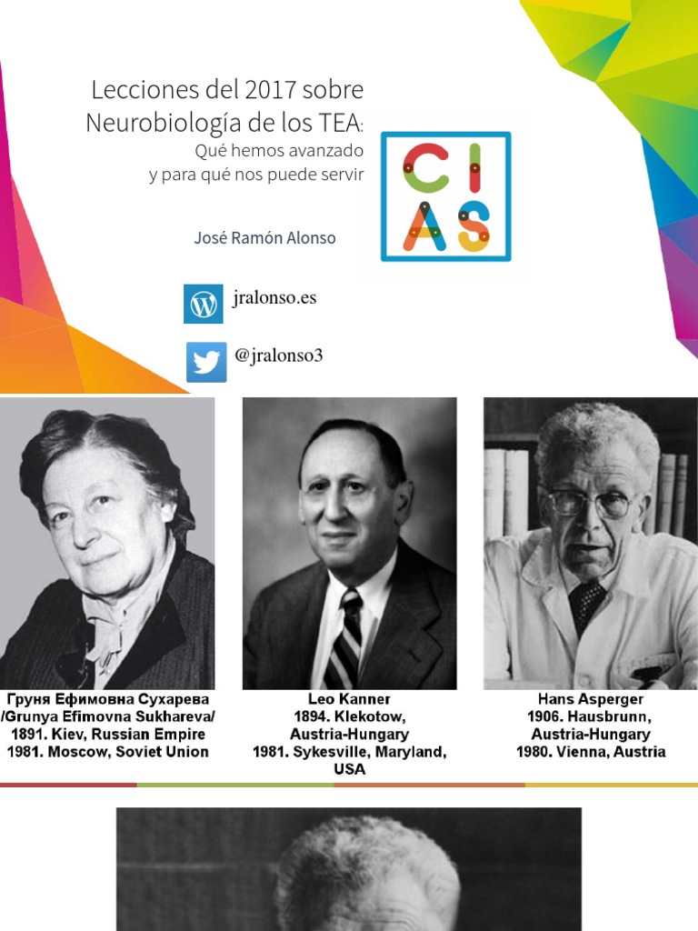 Lecciones Del 2017 Sobre Neurobiología de Los TEA: Qué Hemos Avanzado y para Qué Nos Puede ...