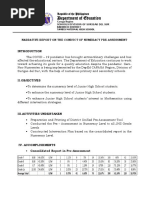Mathematics Accomplishment Report | PDF | Teaching Mathematics | Concept