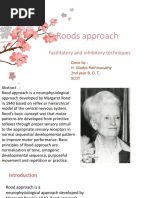 Rood Approach: Inhibitory and Facilitatory Techniques | PDF ...