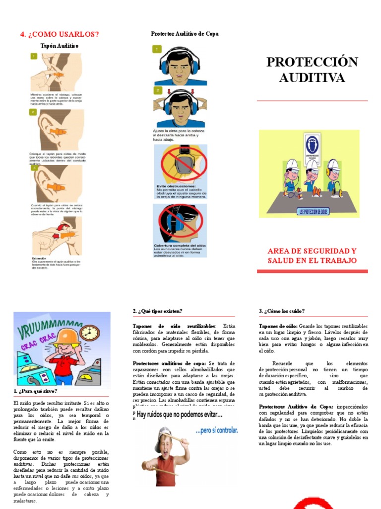 Folleto Proteccion Auditiva | PDF | Oído | Ciencias de la Salud Folleto Proteccion Auditiva | PDF | Oído | Ciencias de la Salud