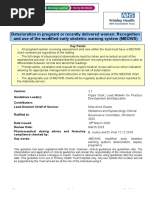 Modified Early Obstetric Warning Score MEOWS MID33 - AO13 v6.2 | PDF ...