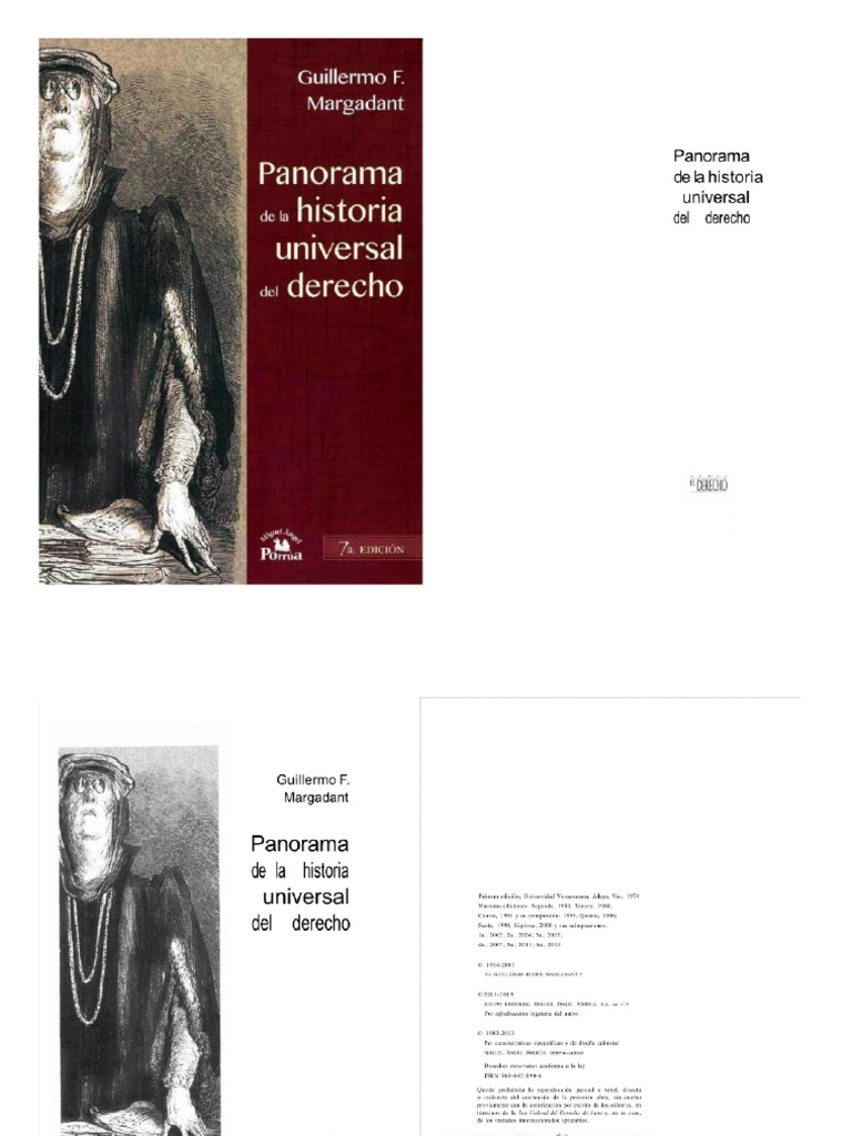 Panorama de La Historia Universal Del Derecho Guillermo F Margadant-1 | PDF