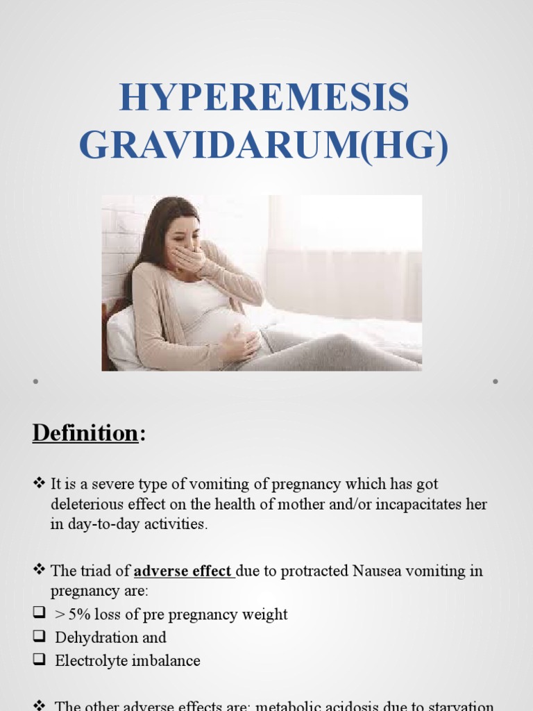 Understanding Hyperemesis Gravidarum | PDF | Vomiting | Diseases And ...