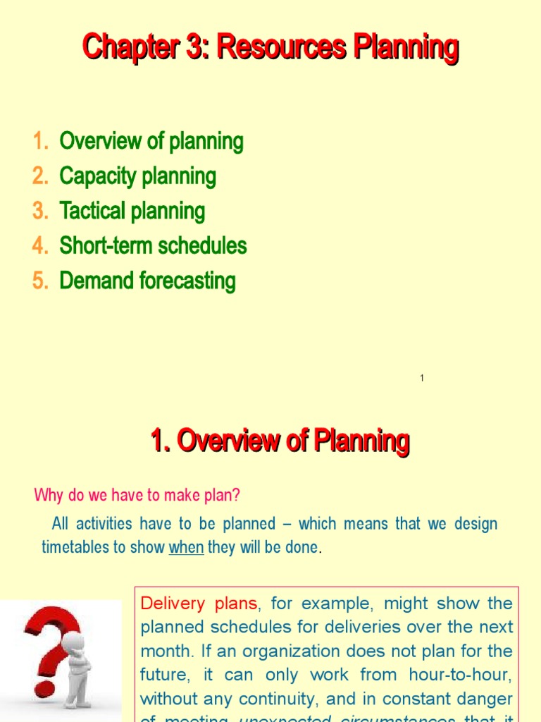 Chapter 3 Resource Planning | PDF | Forecasting | Regression Analysis