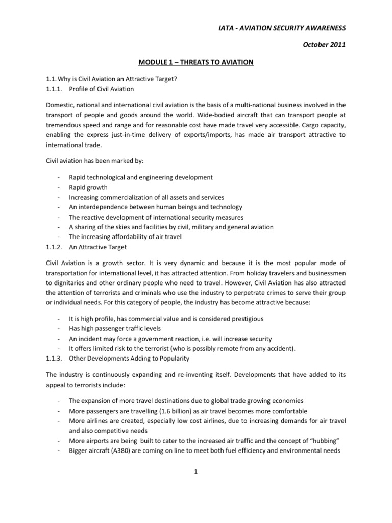 AvSec Awareness | Download Free PDF | Computing And Information Technology