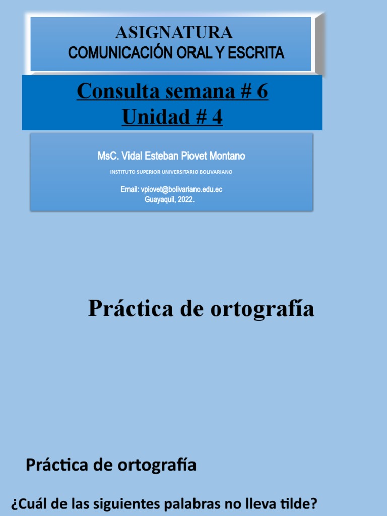 Práctica de Ortografía y Tildes | PDF | Comillas | Lingüística