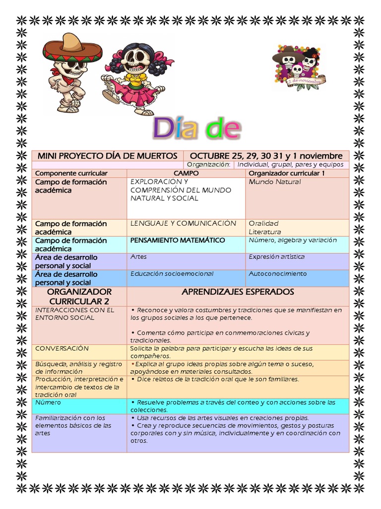 Proyecto Dia de Muertos | PDF | Comunicación