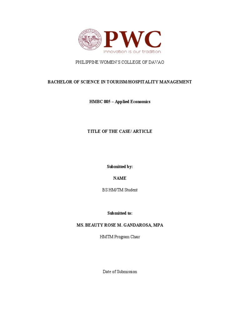 Applied Economics Case Analysis | PDF | Cognition | Science