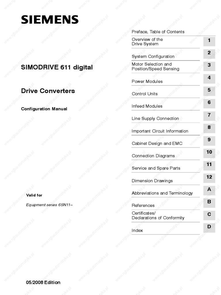 6sn1121 0ba11 0aa0 Control Board Siemens Manual | PDF | Electrostatic Discharge | Electric Motor